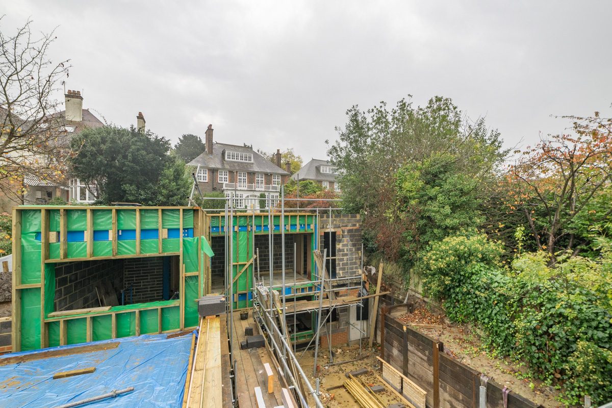 Private House in SW London - Works on site - Marcus Beale Architects